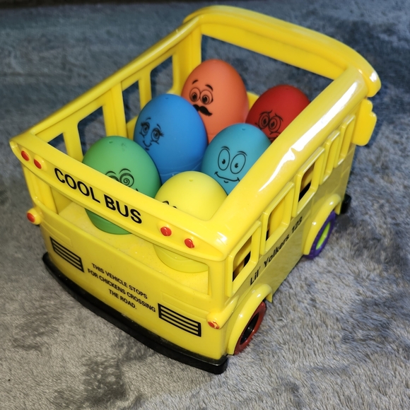 Toys | Learning Bus Toy With Colorful Eggs Euc | Poshmark